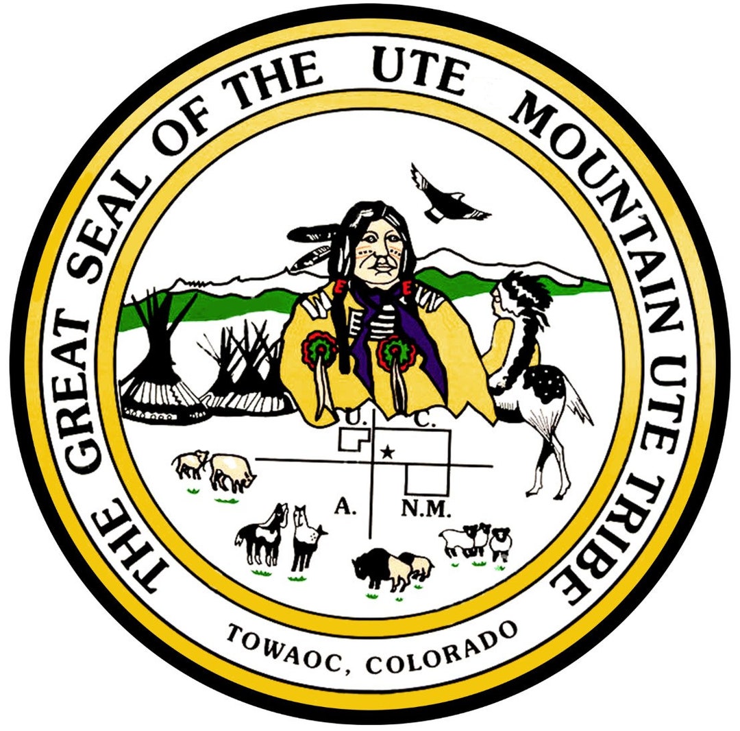 The Great Seal of the Ute Mountain Tribe Self-adhesive Decal (native ...