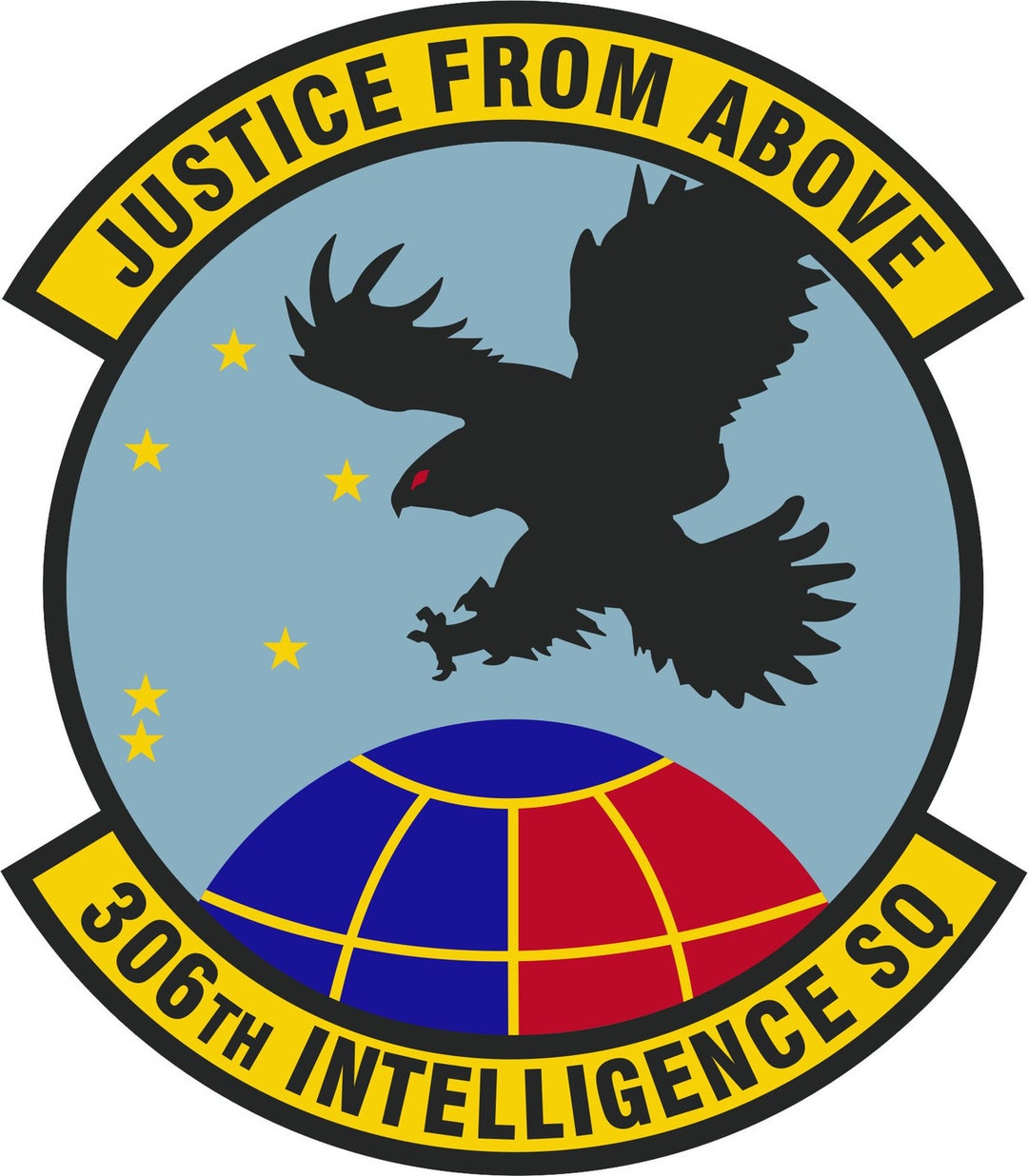 USAF 306 Intelligence Squadron Self-adhesive Decal (contour Cut) - Etsy