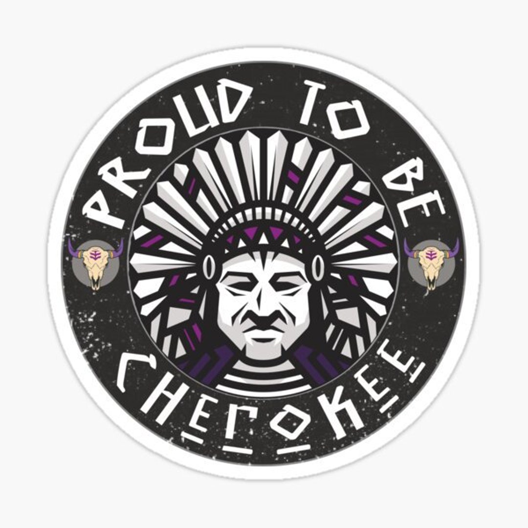 Cherokee Indian Pride Self-adhesive Vinyl Decal (native American Pride ...