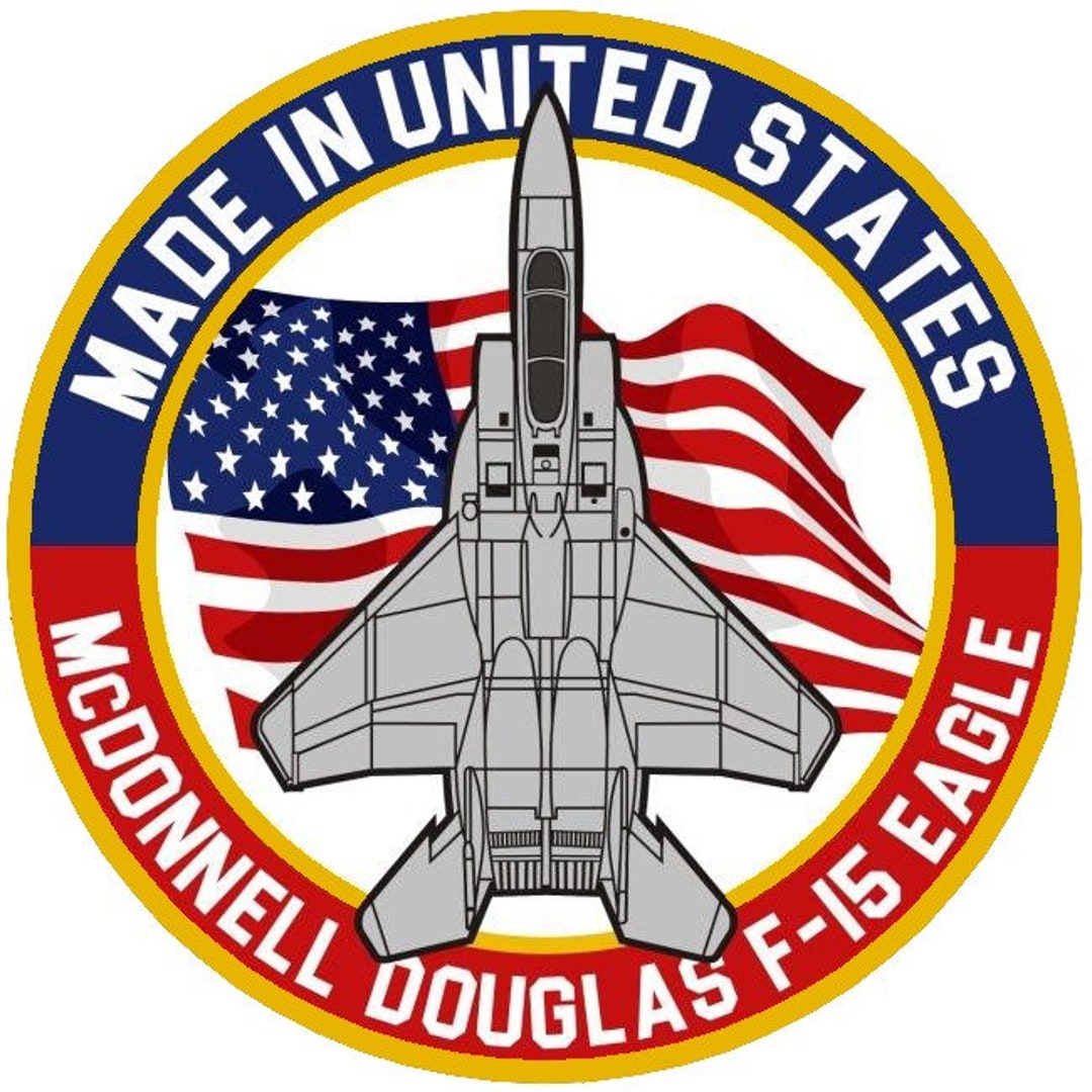 USAF Mcdonnell Douglas F-15 Eagle Self-adhesive Decal (contour Cut) - Etsy
