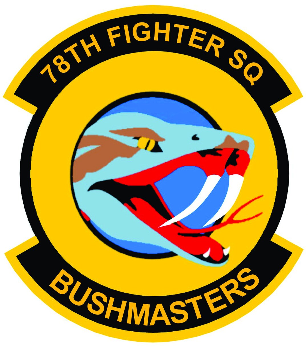 USAF 78th Fighter Squadron Self-adhesive Decal (contour Cut) - Etsy