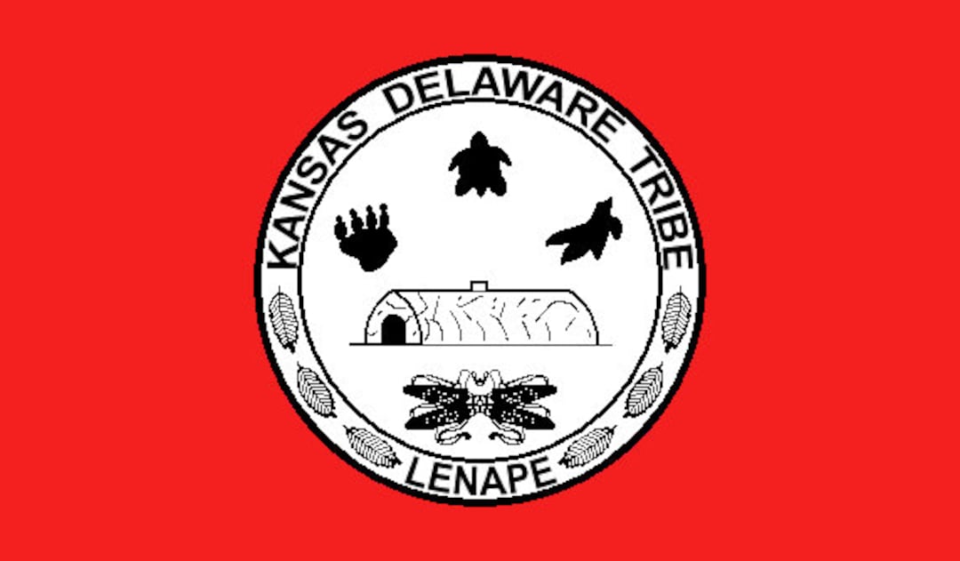 The Kansas Delaware Tribe Lenape Flag Self-adhesive Decal (native ...