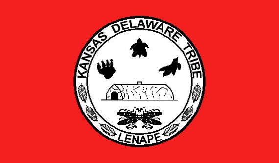 The Kansas Delaware Tribe Lenape Flag Self-adhesive Decal - Etsy