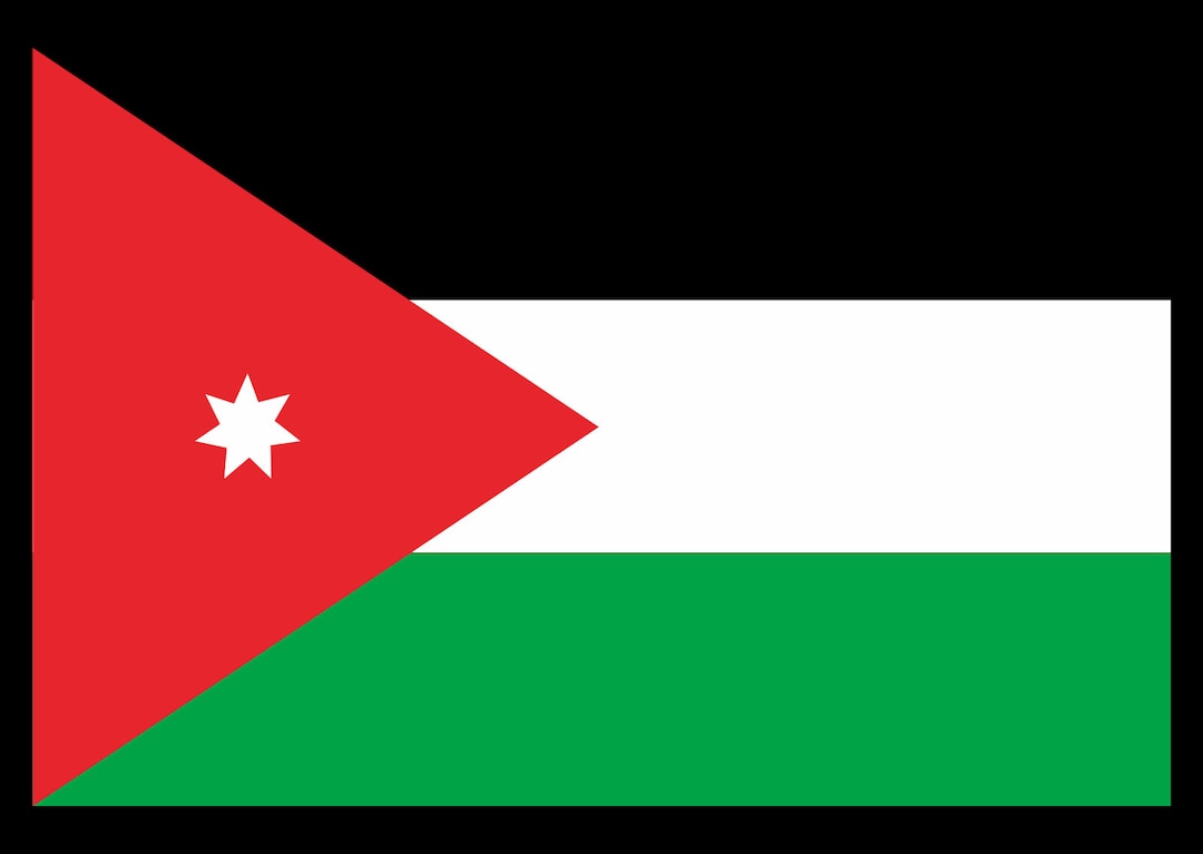 Jordanian Flag Self-adhesive Vinyl Decal - Etsy