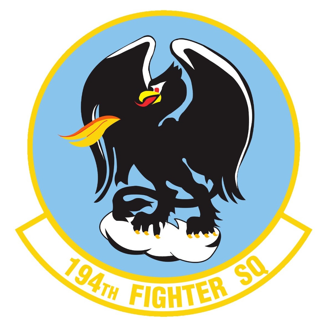 USAF 194th Fighter Squadron Self-adhesive Decal (contour Cut) - Etsy