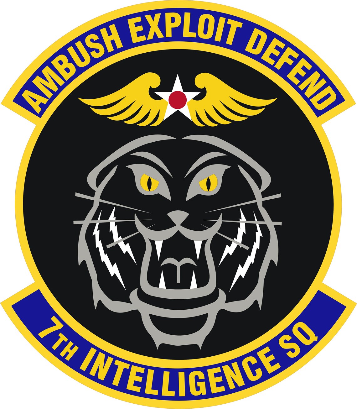 USAF 7th Intelligence Squadron Self-adhesive Decal contour - Etsy