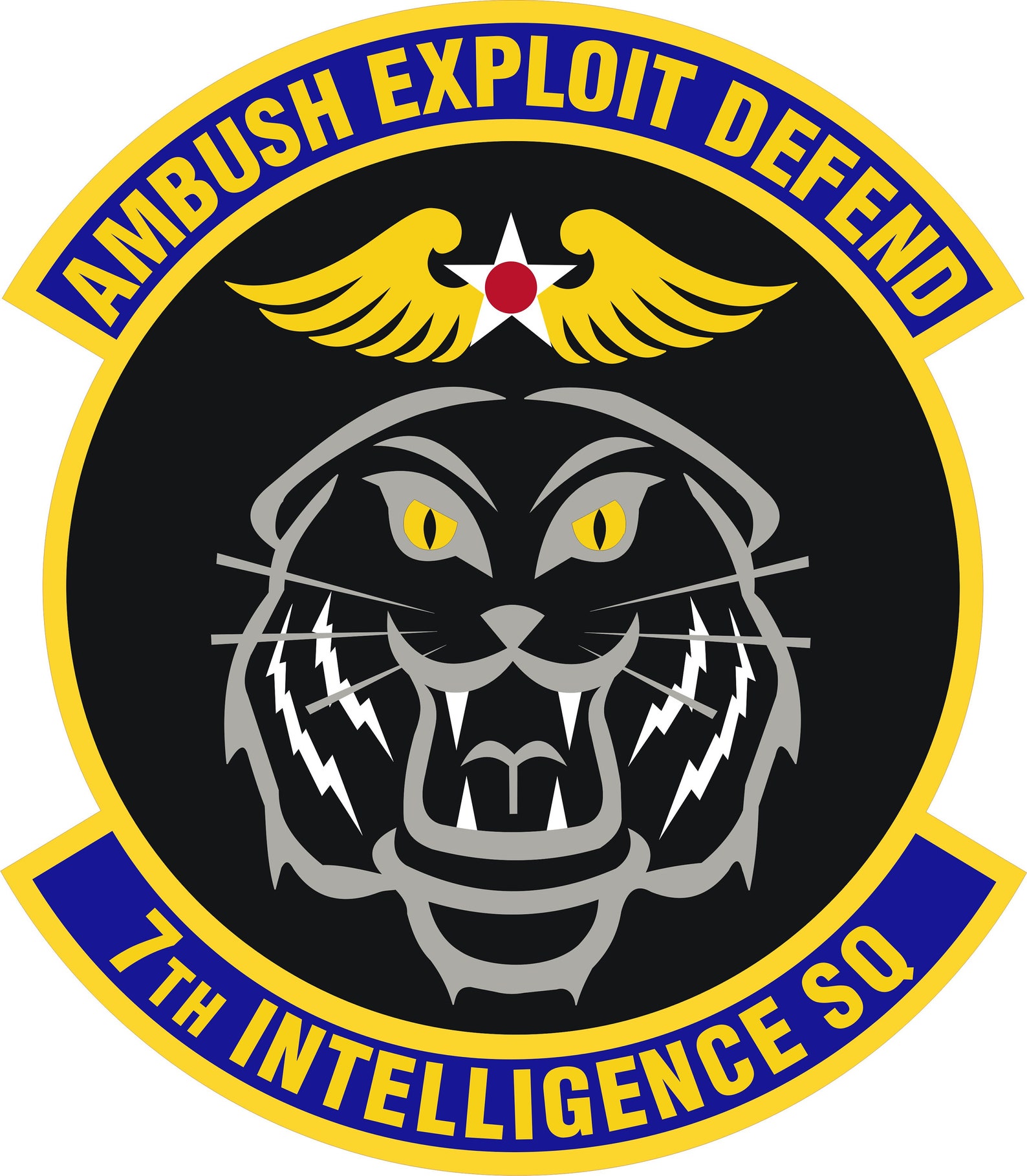 USAF 7th Intelligence Squadron Self-adhesive Decal contour - Etsy