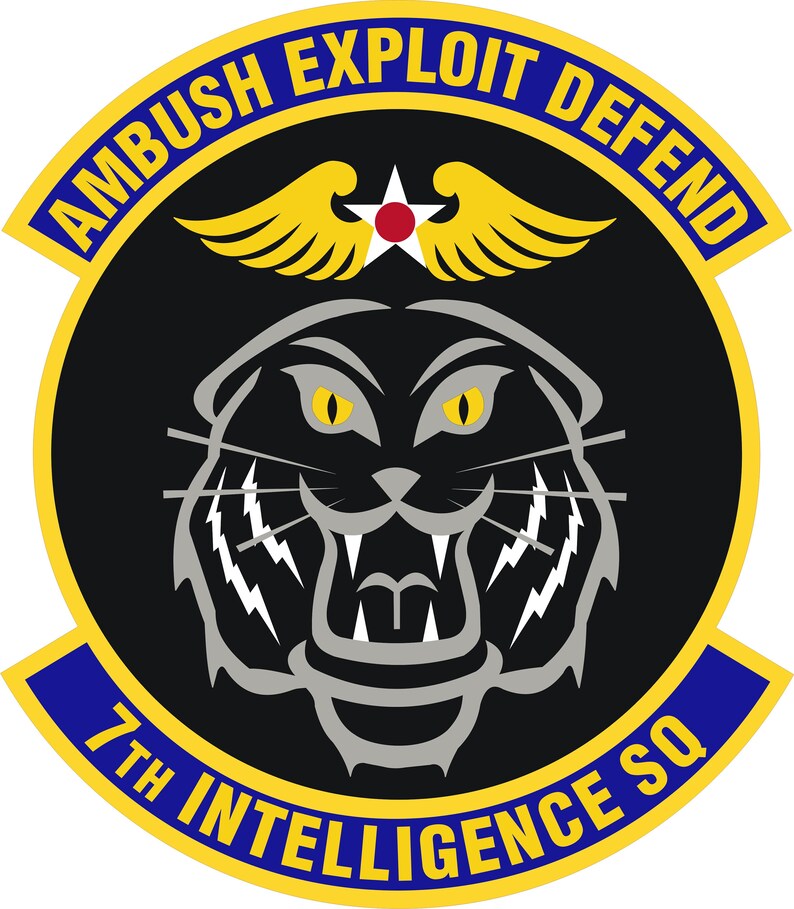 USAF 7th Intelligence Squadron Self-adhesive Decal contour - Etsy