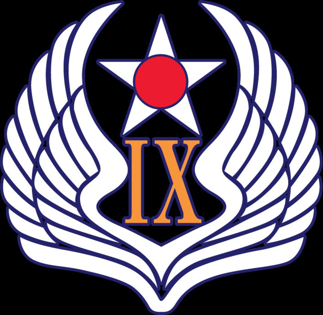 USAF 9th Air Force Wings Squadron Self-adhesive Decal (contour Cut) - Etsy
