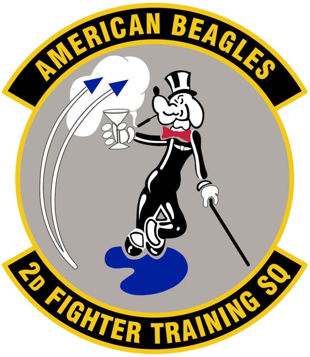 USAF 2nd Fighter Squadron Self-adhesive Decal (contour Cut) - Etsy