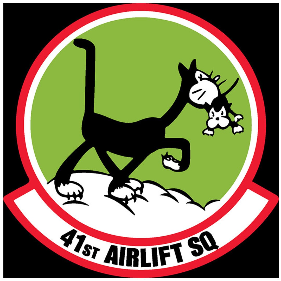 USAF 41st Airlift Squadron Self-adhesive Decal (contour Cut) - Etsy