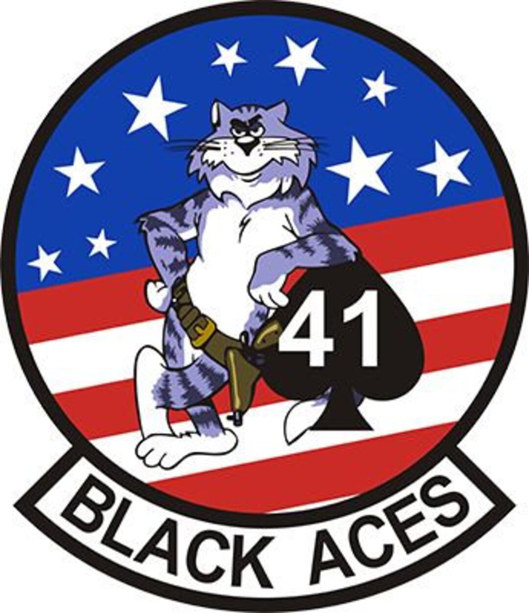 USAF 41st Fighter Squadron Self-adhesive Decal (contour Cut) - Etsy