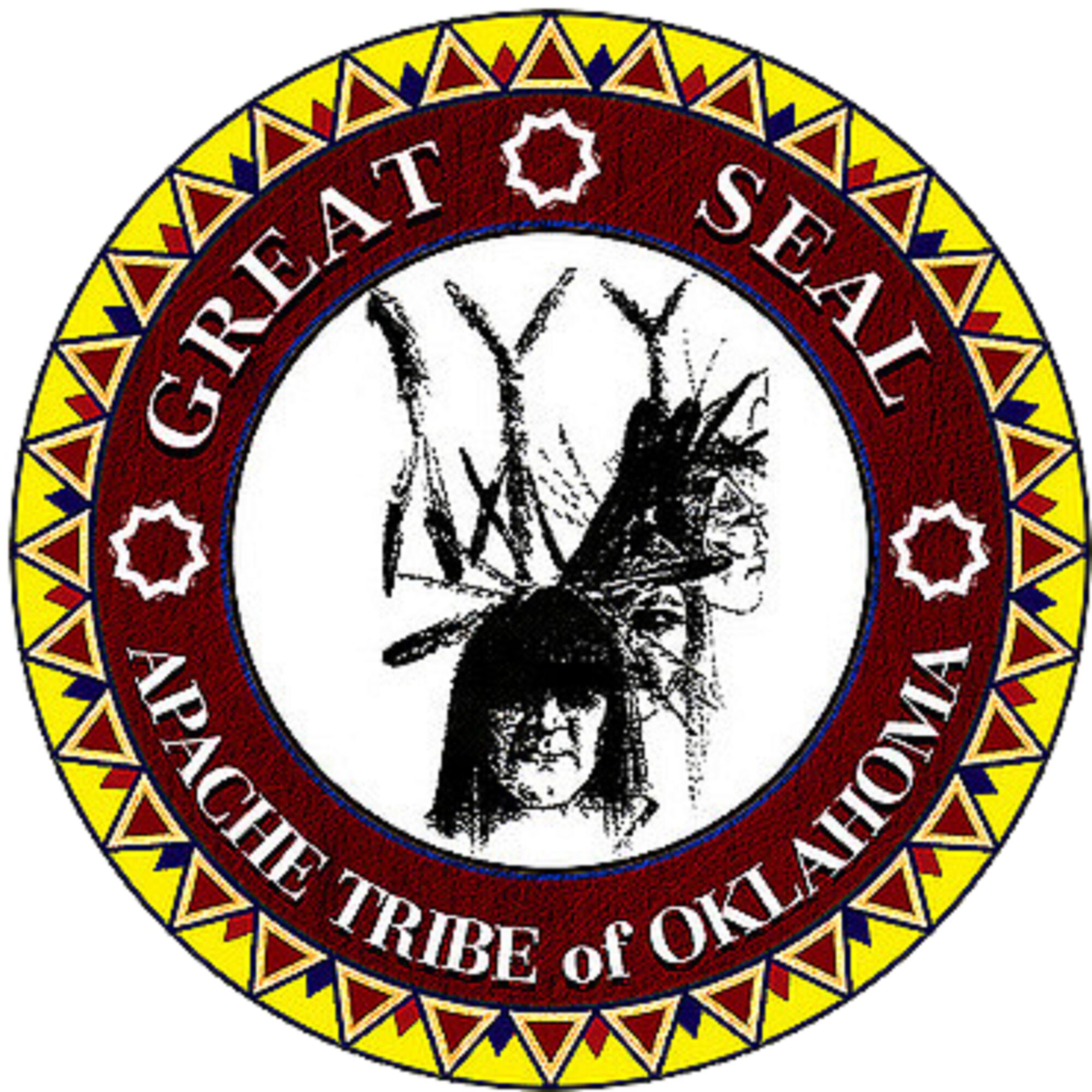 The Great Seal of the Apache Tribe of Oklahoma Self-adhesive - Etsy