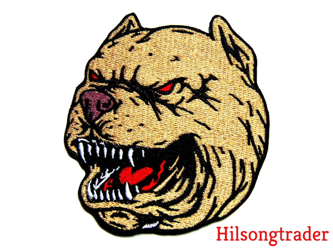 Red Nose Pitbull Terrier Patch V3 - Etsy
