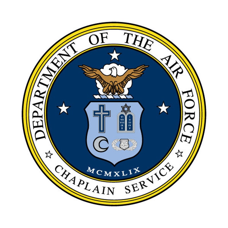 USAF Chaplain Service Self-adhesive Decal contour Cut - Etsy