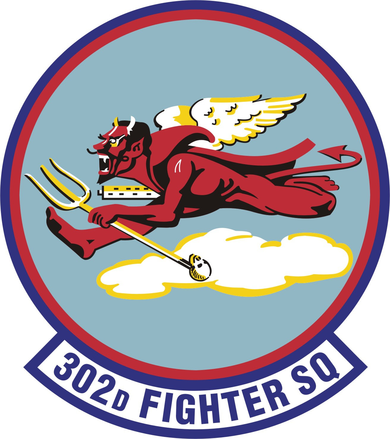 USAF 302nd Fighter Squadron Self-adhesive Decal contour Cut - Etsy