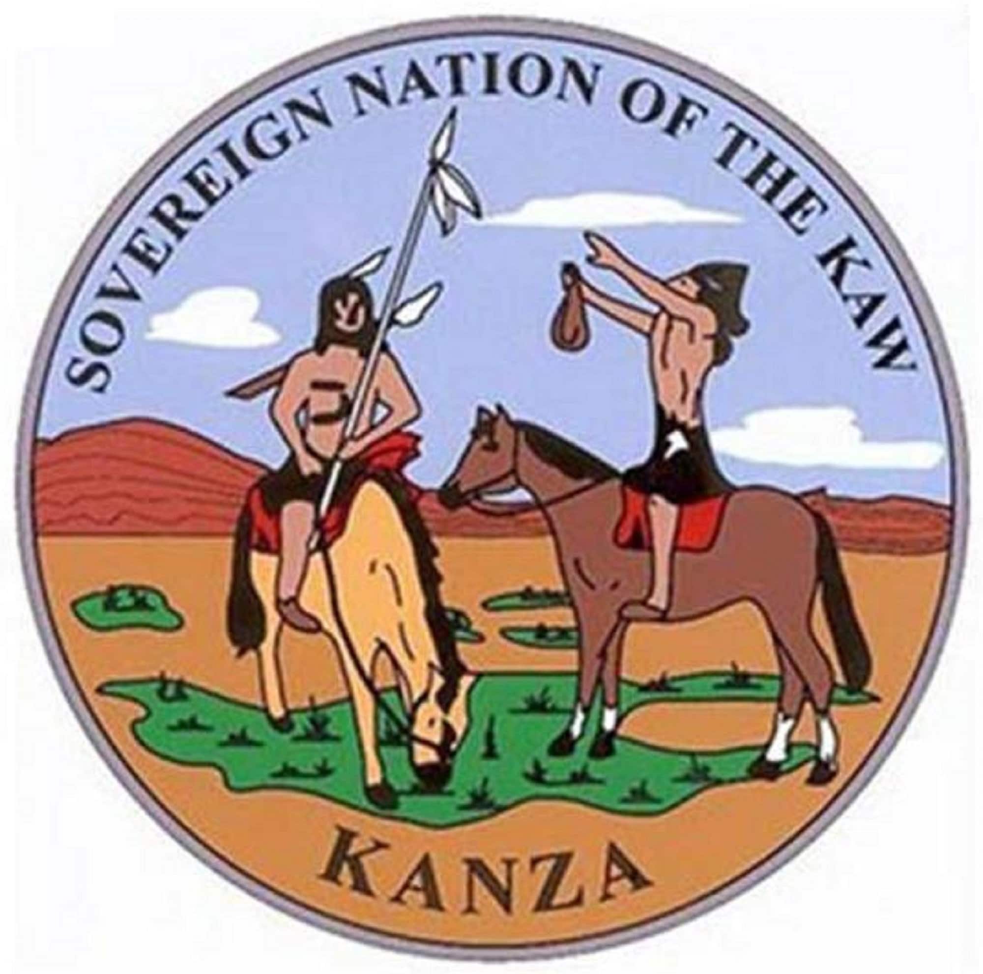The Sovereign Nation of the Kaw Self-adhesive Decal native American ...