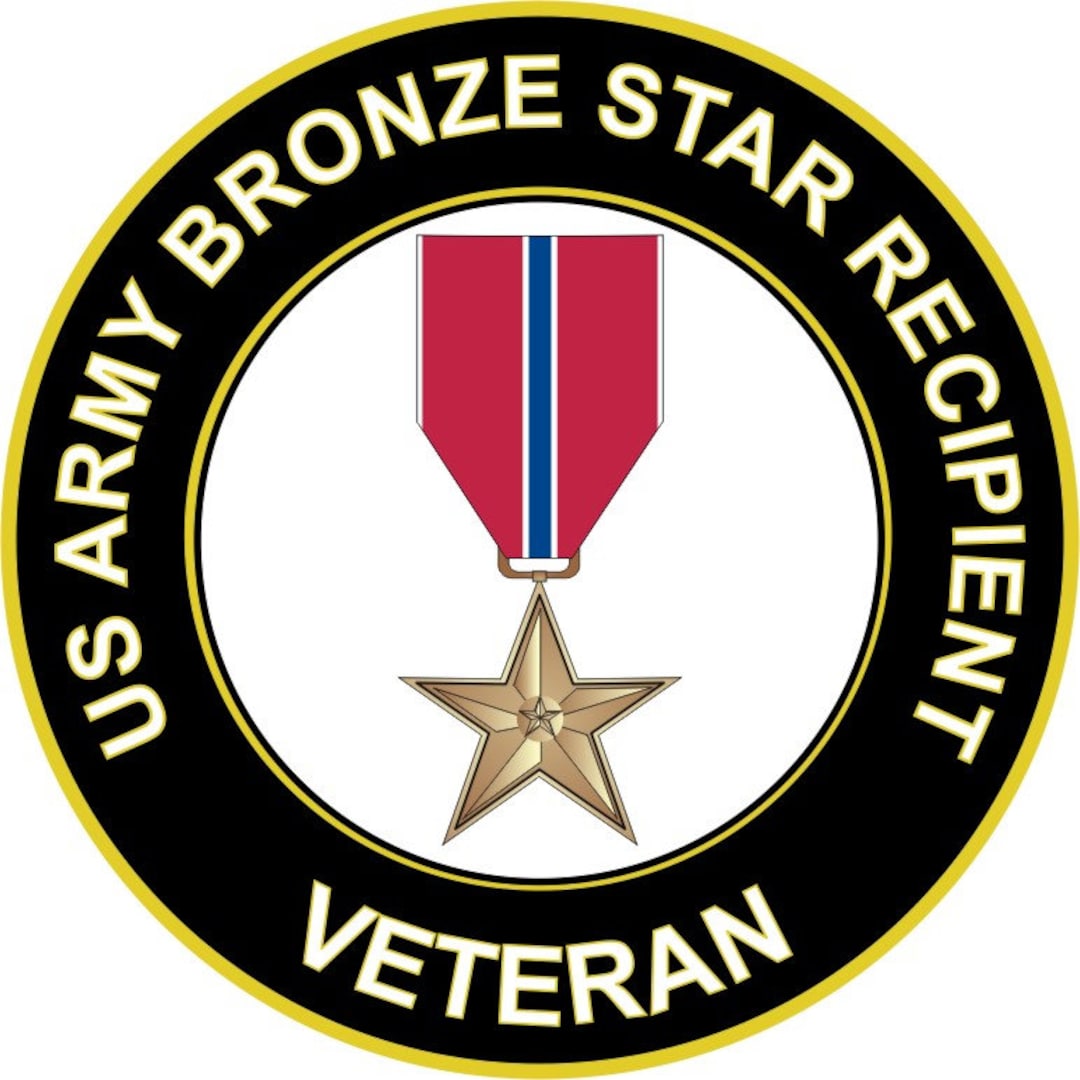 US Army U.S. Army Bronze Star Recipient Veteran Self-adhesive Decal ...