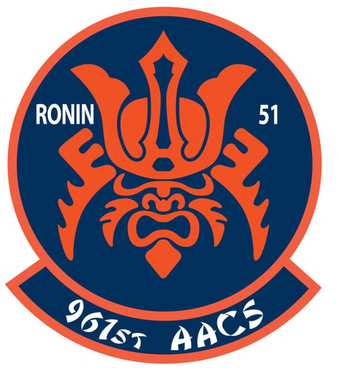 USAF 961st Airborne Air Control Squadron Ronin 51 Self-adhesive Vinyl ...
