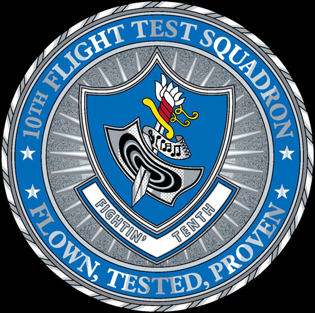 USAF 10th Flight Test Squadron Self-adhesive Decal (contour Cut) - Etsy