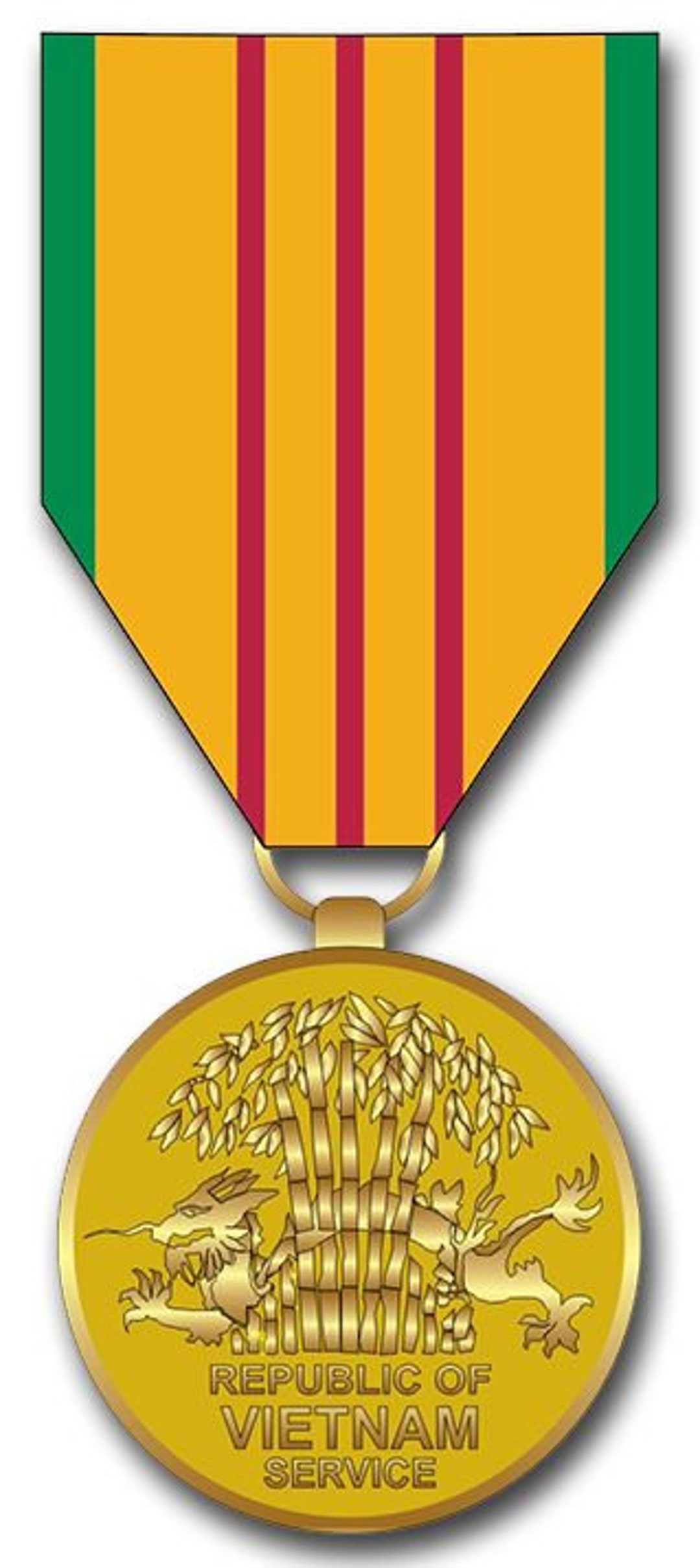 Vietnam Service Ribbon Medal Self-adhesive Decal (size in Height) - Etsy