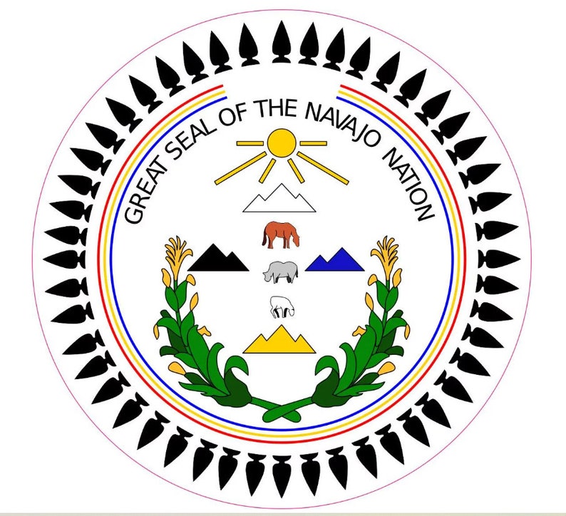 The Great Seal of the Navajo Nation Self-adhesive Decal native American ...