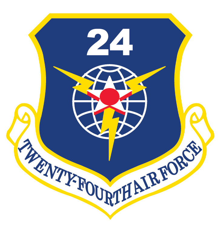 USAF 24th Air Force Self-adhesive Decal contour Cut - Etsy