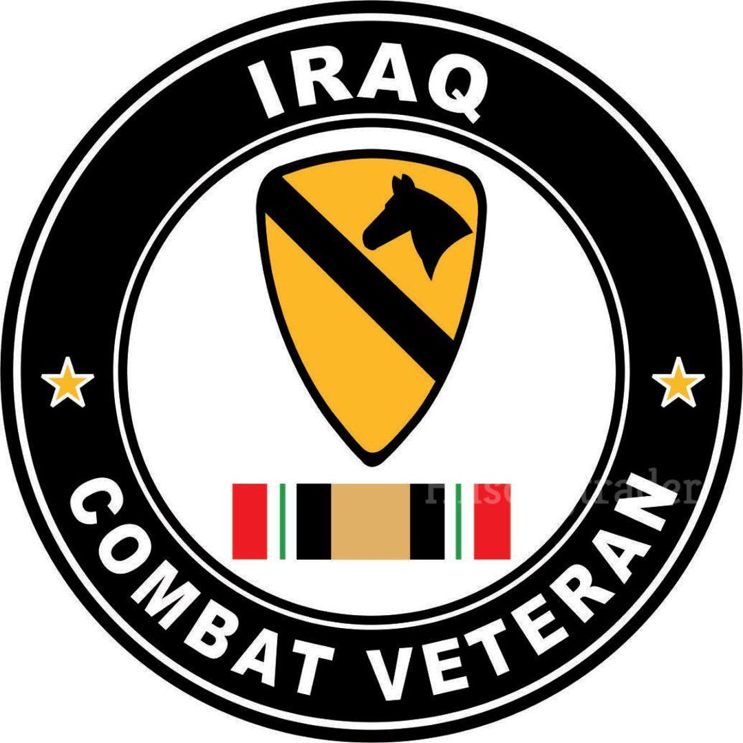 Iraq Combat Veteran 1st Cavalry Decal - Etsy