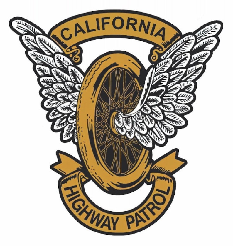 California Highway Patrol Self-adhesive Decal (contour Cut) - Etsy