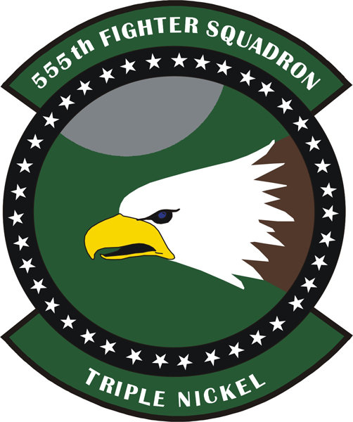 USAF 555th Fighter Squadron Self-adhesive Decal (contour Cut) - Etsy