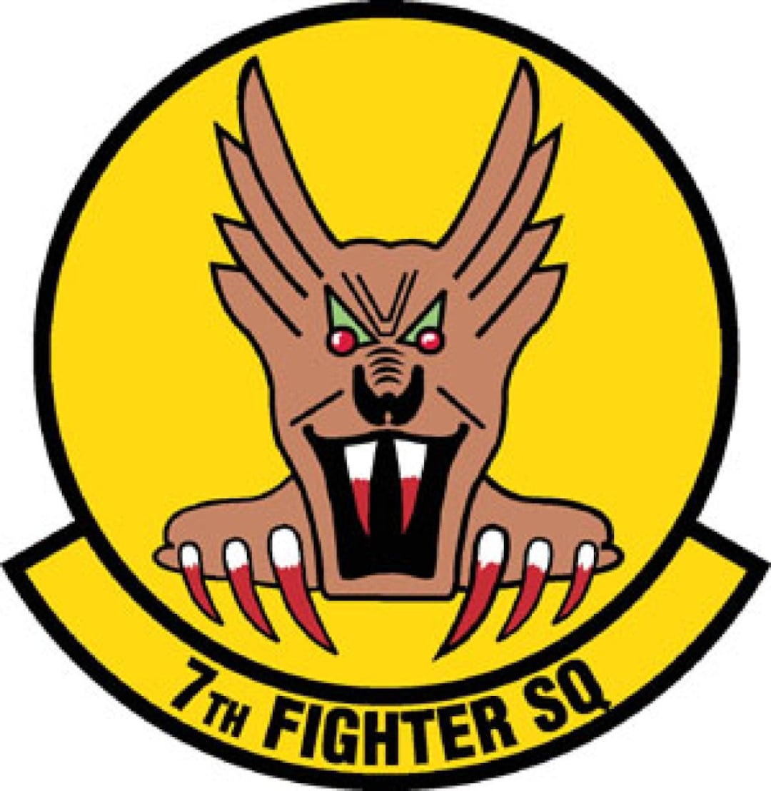 USAF 7th Fighter Squadron Self-adhesive Decal (contour Cut) - Etsy