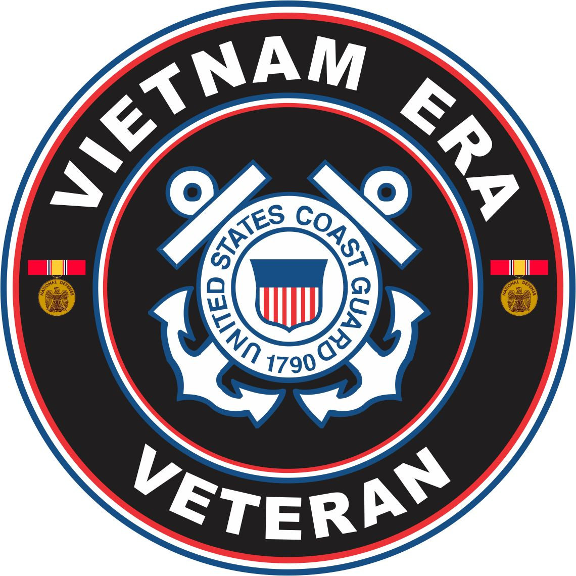 U.S. Coast Guard Vietnam Era Veteran Self-adhesive Decal - Etsy
