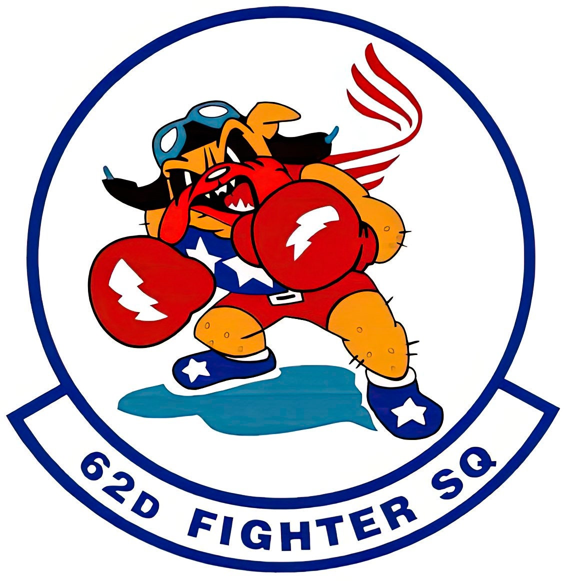 USAF 62D Fighter Squadron Self-adhesive Decal (contour Cut) - Etsy