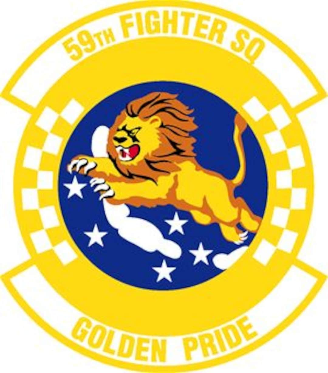 USAF 59th Fighter Squadron Self-adhesive Decal (contour Cut) - Etsy