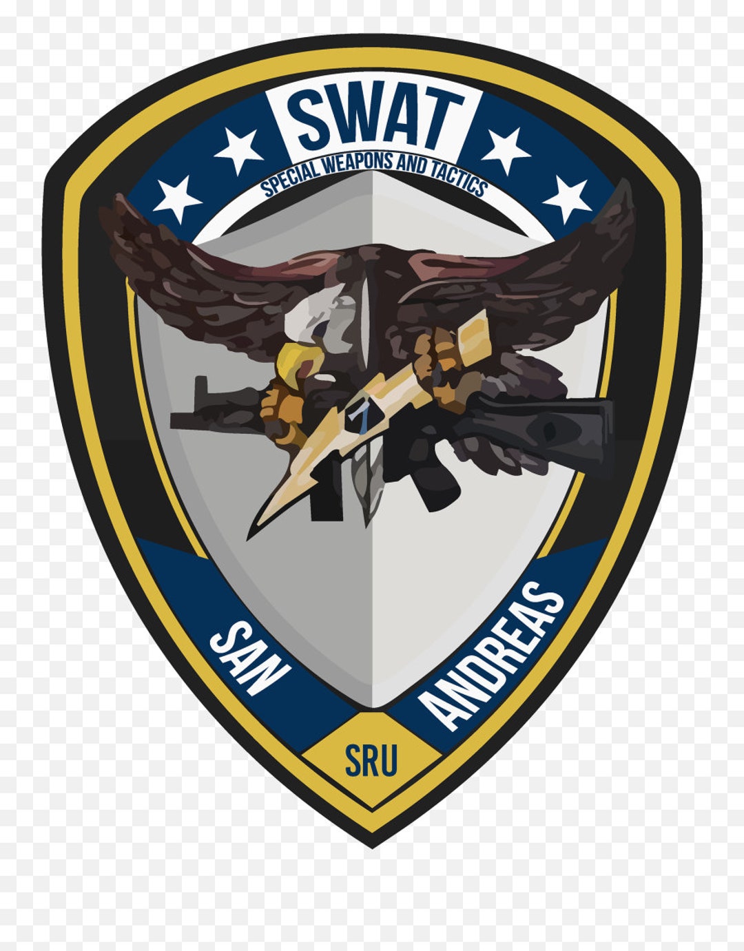 San Andreas SWAT Police Self-adhesive Decal (contour Cut) - Etsy
