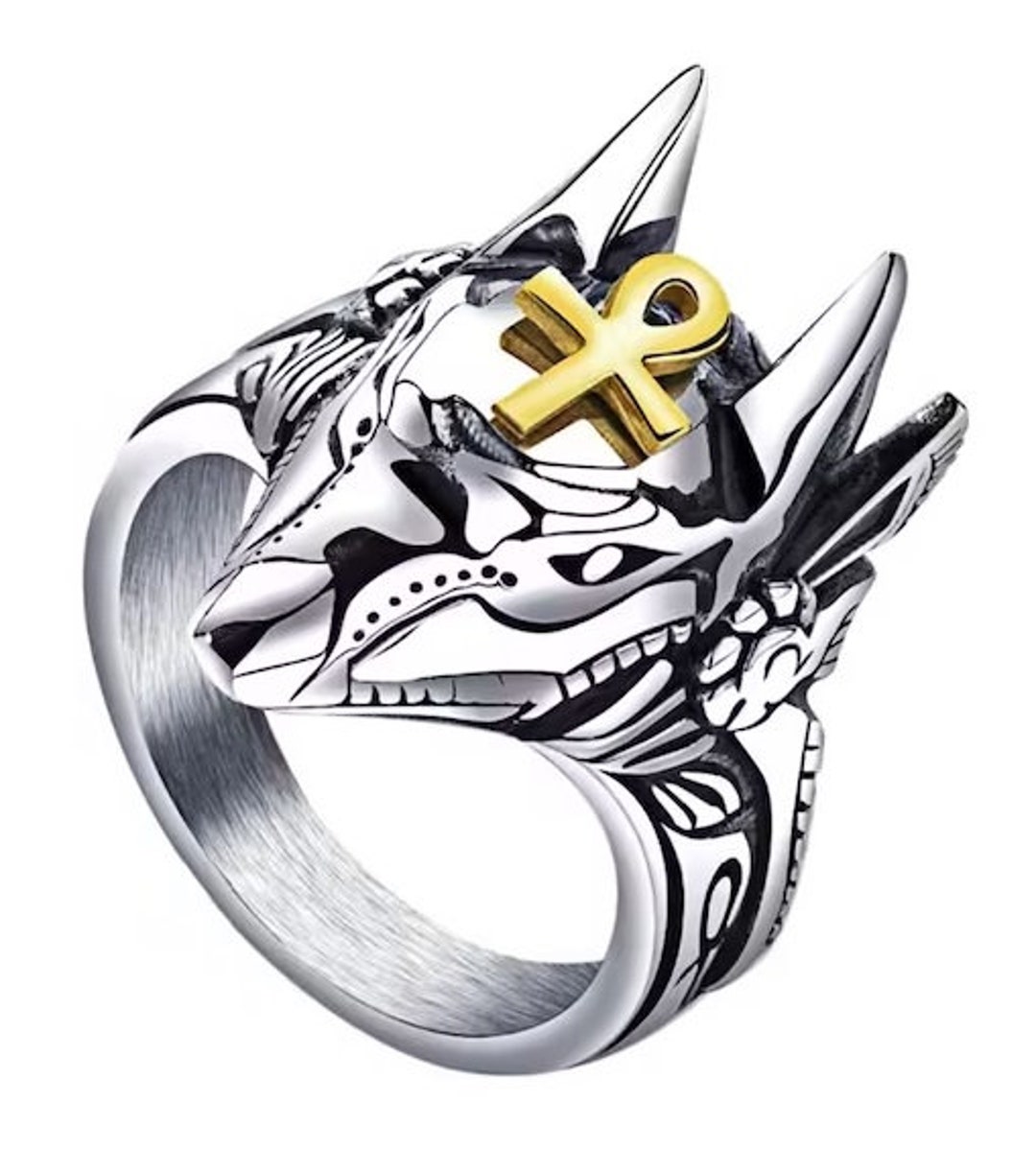 Anubis Ancient Egyptian God of the Dead Ring (size 10) - Etsy