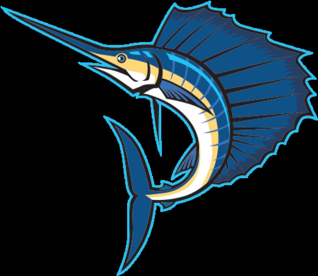Sailfish, Swordfish Self-adhesive Decal (contour Cut) - Etsy