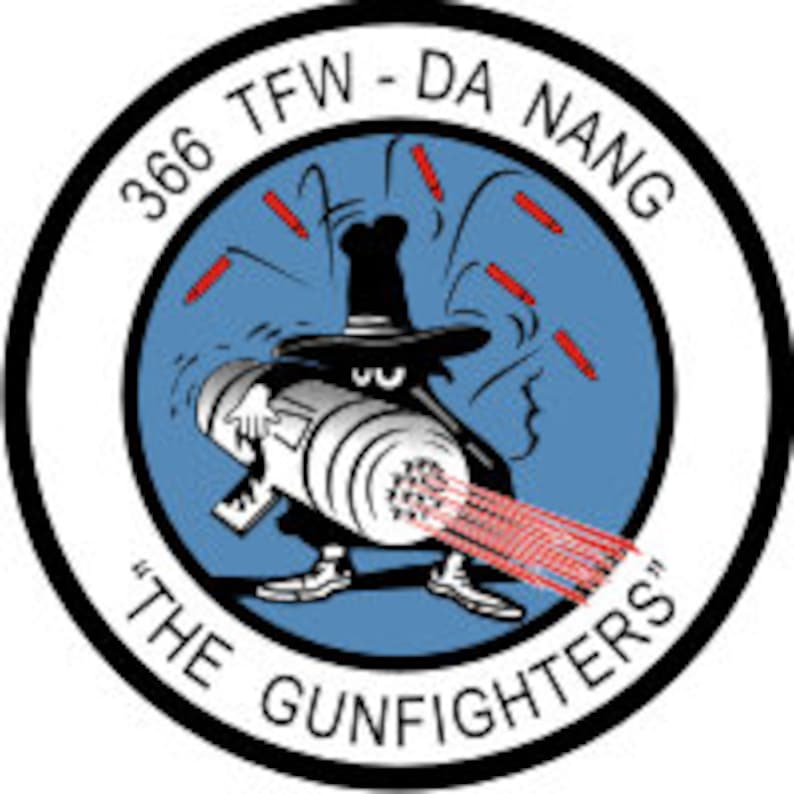 USAF 366th Tactical Fighter Wing "da Nang" Self-adhesive Decal (contour ...