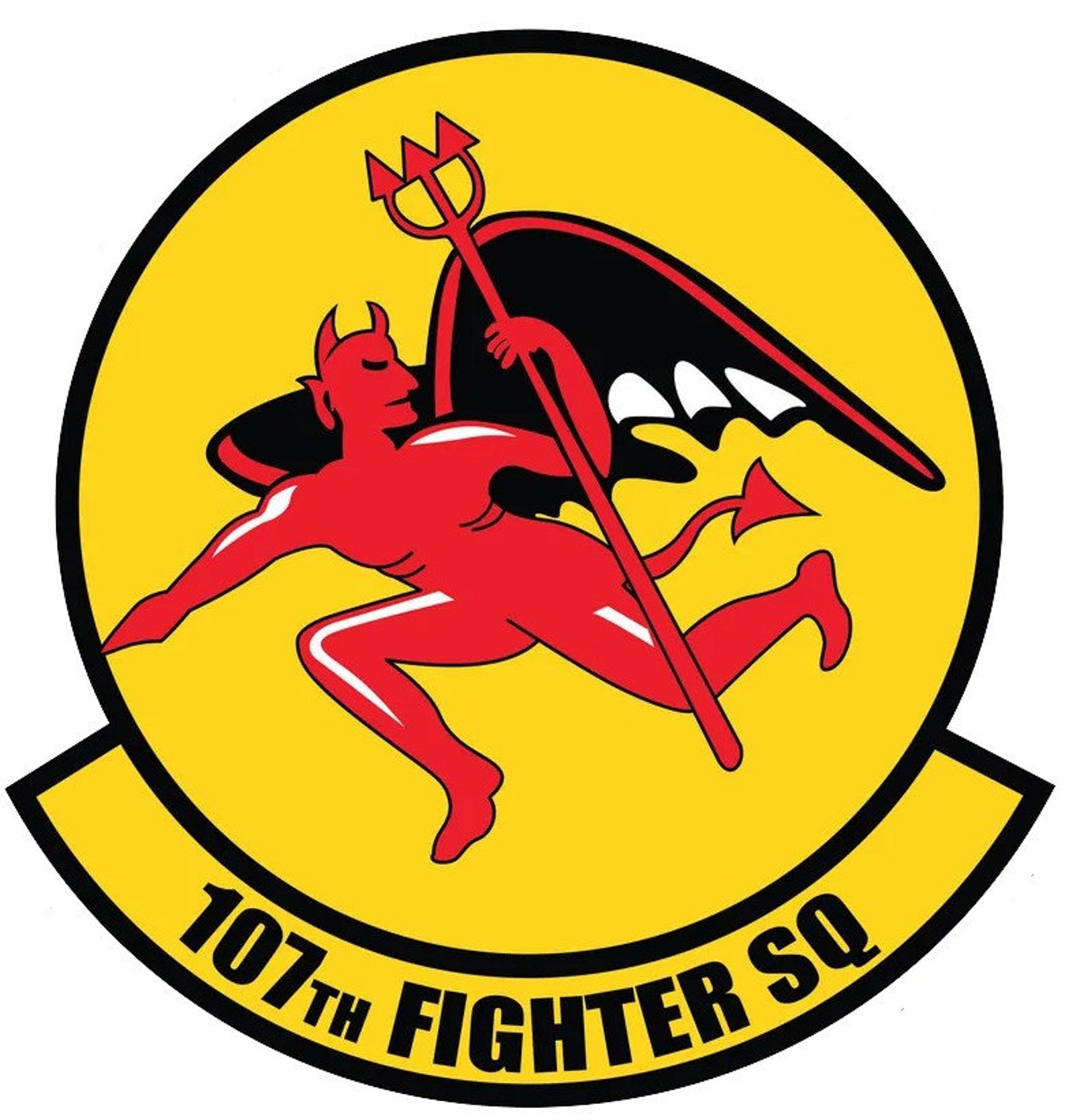USAF 107th Fighter Squadron Self-adhesive Decal contour Cut - Etsy
