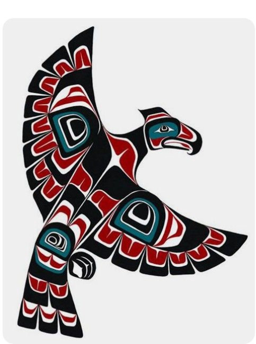 Native American Tribal Condor Self-adhesive Decal (native American ...