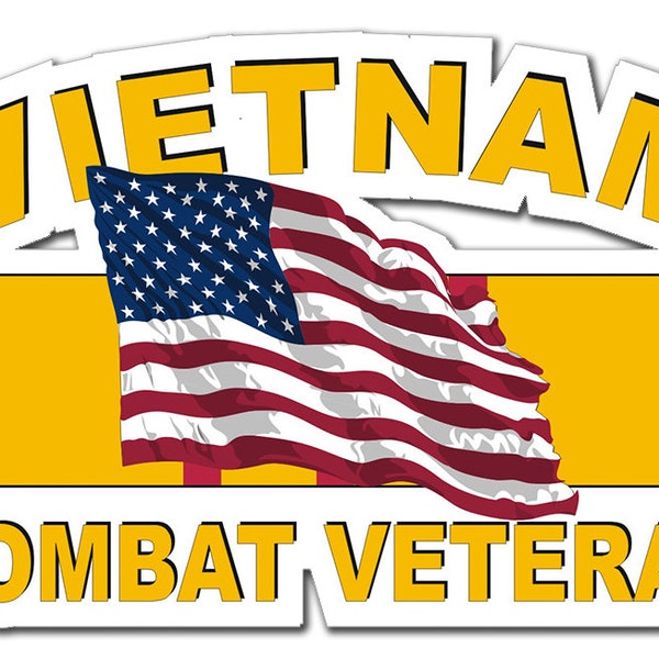 Usmc Combat Veteran Sticker - Etsy