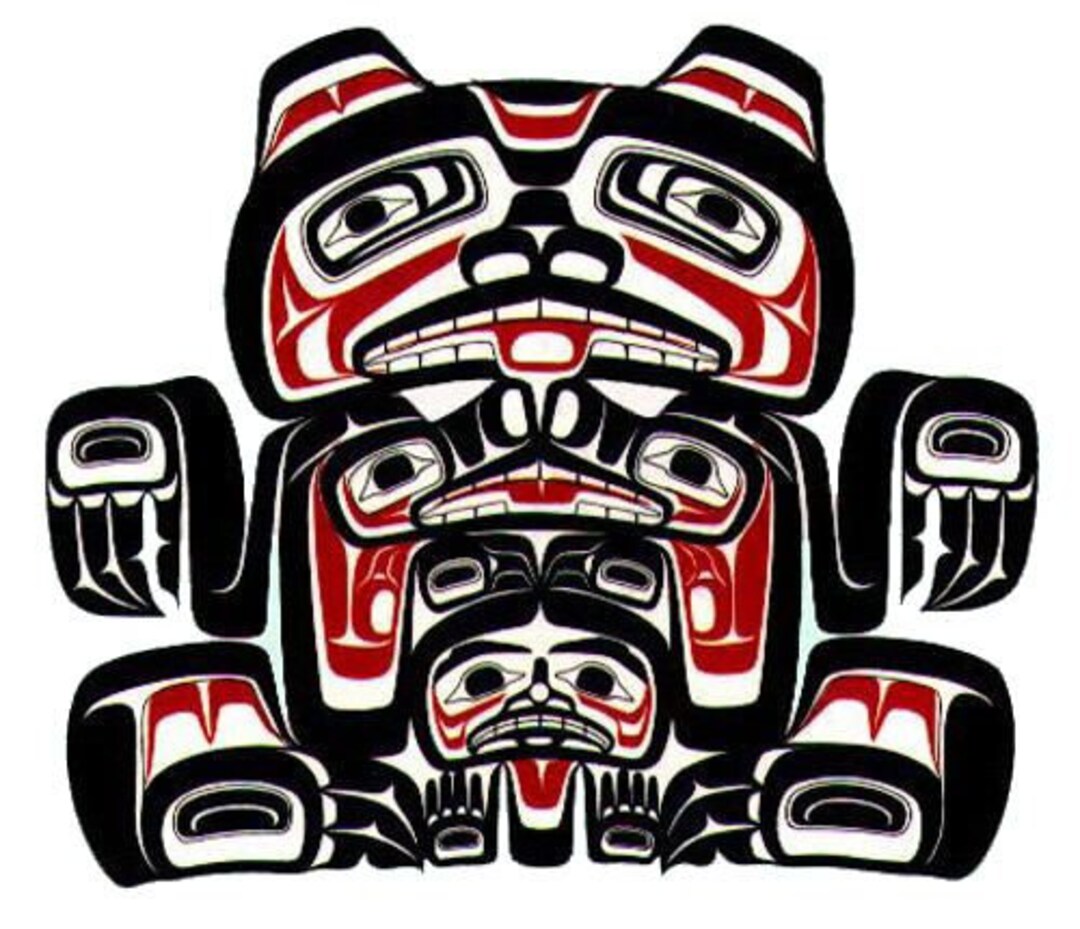 Upper Skagit Indian Tribe Grizzly Bear Self-adhesive Vinyl Decal - Etsy