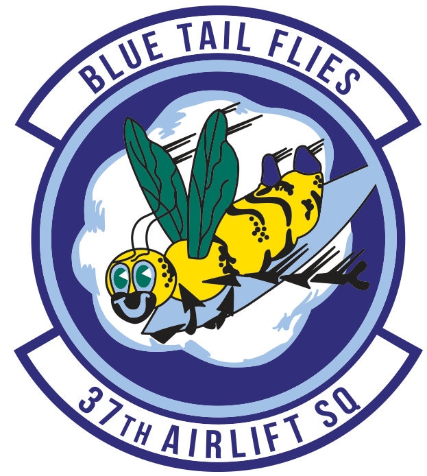 USAF 37th Airlift Squadron Self-adhesive Decal contour Cut - Etsy