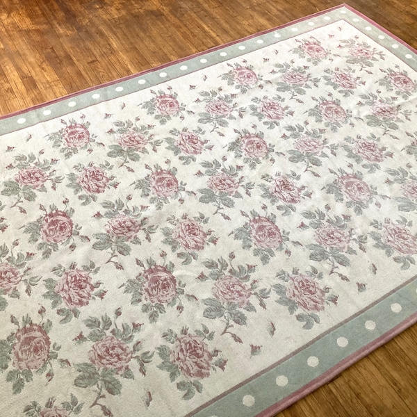 Shabby Chic Rug - Etsy
