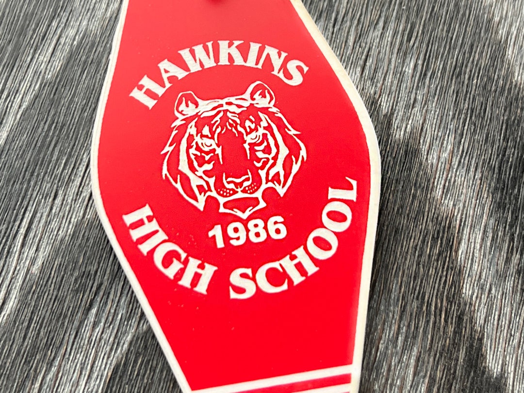 Retro Motel Keychain, Stranger Things, Hawkins High, the Upside Down ...