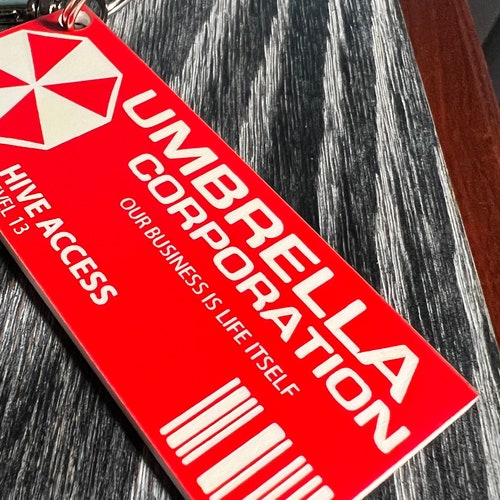 Retro Umbrella Corporation Key Chain Resident Evil Keychain - Etsy