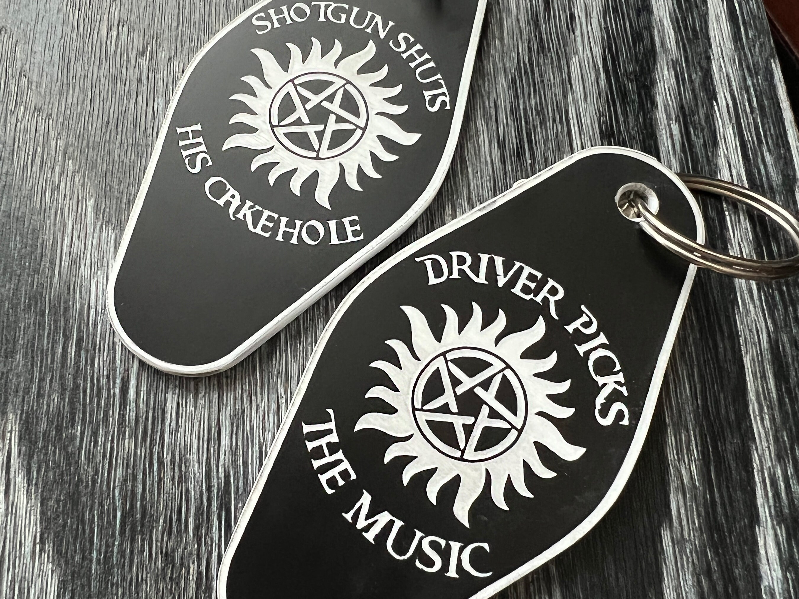 Supernatural Retro Motel Keychain Winchesters Keyring Horror - Etsy