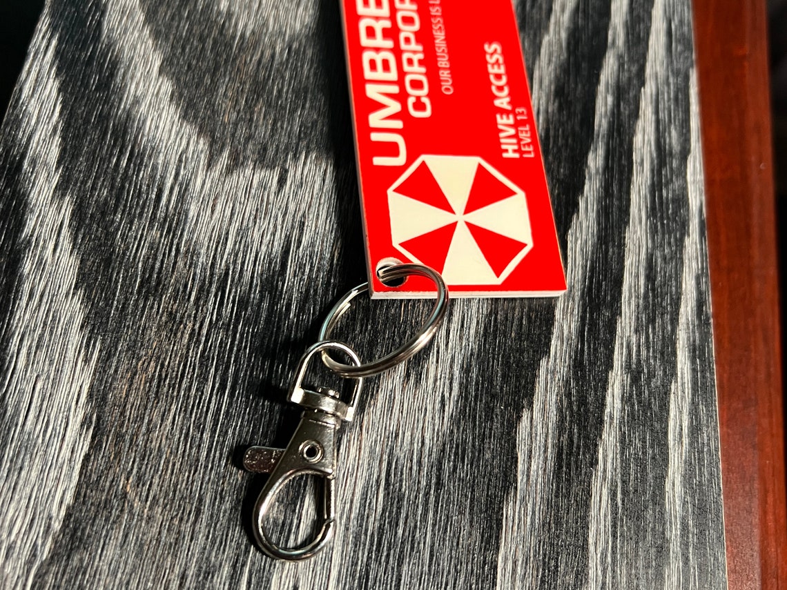 Retro Umbrella Corporation Key Chain Resident Evil Keychain - Etsy