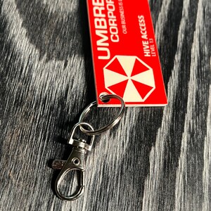 Retro Umbrella Corporation Key Chain, Resident Evil Keychain, Horror ...