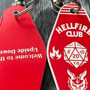 Fire Hell Club Retro Keychain, Hell Club, Fire Club, Vintage Keychain ...